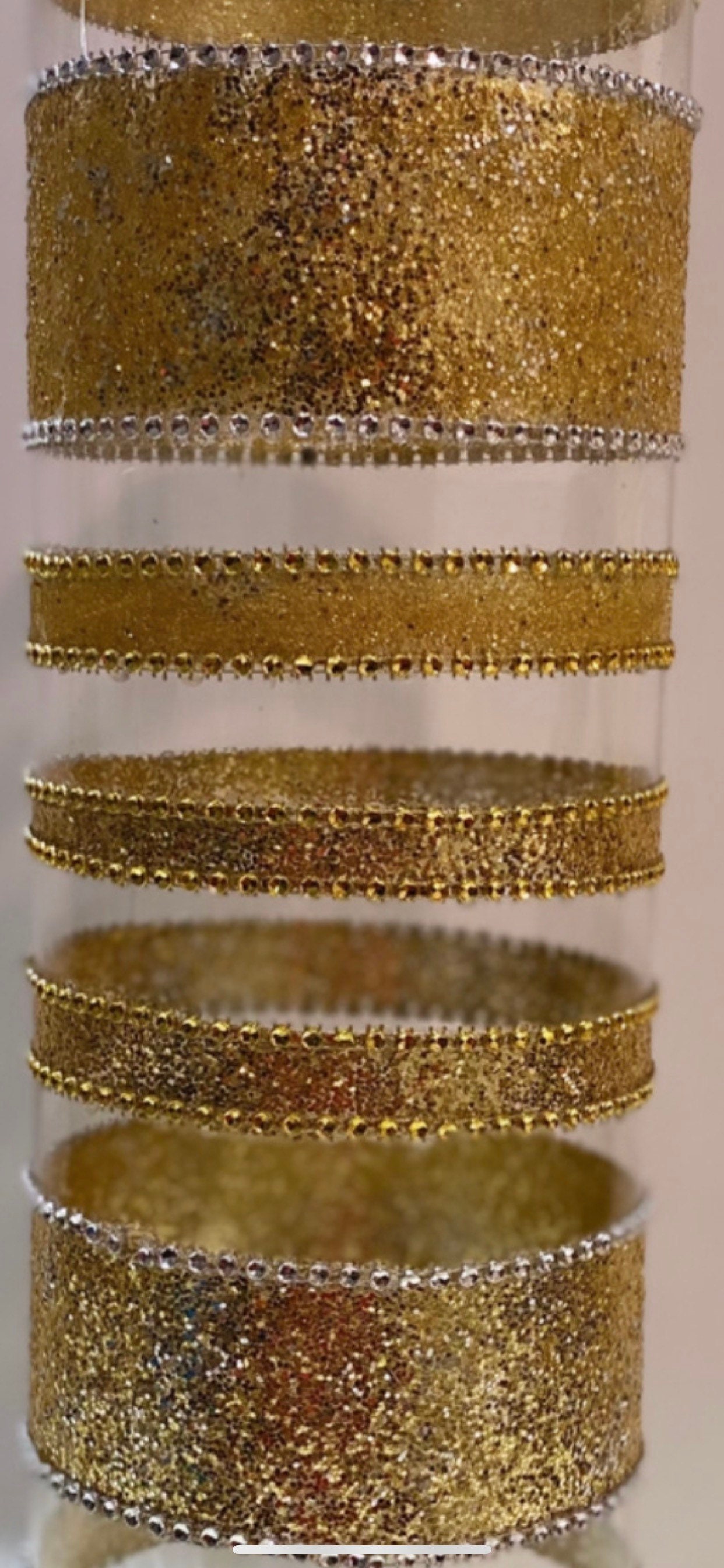 20” Gold and Silver Glitter Vase for Wedding Decor/ Centerpiece, Home ...