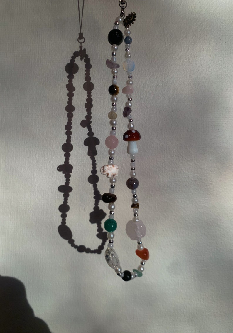 Crystal Phone Charm All Natural Stones and Crystals Phone - Etsy