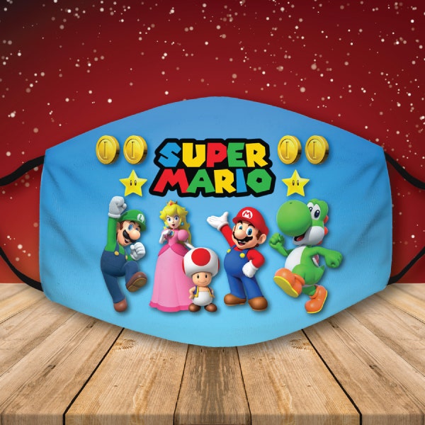 Super Mario Face Mask - Etsy