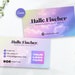 Aesthetic Business Card Template | Printable DIY Calling Card, Instant ...