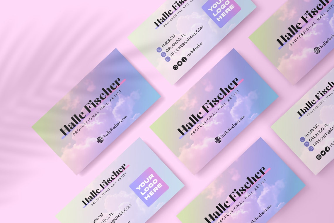 Aesthetic Business Card Template | Printable DIY Calling Card, Instant ...