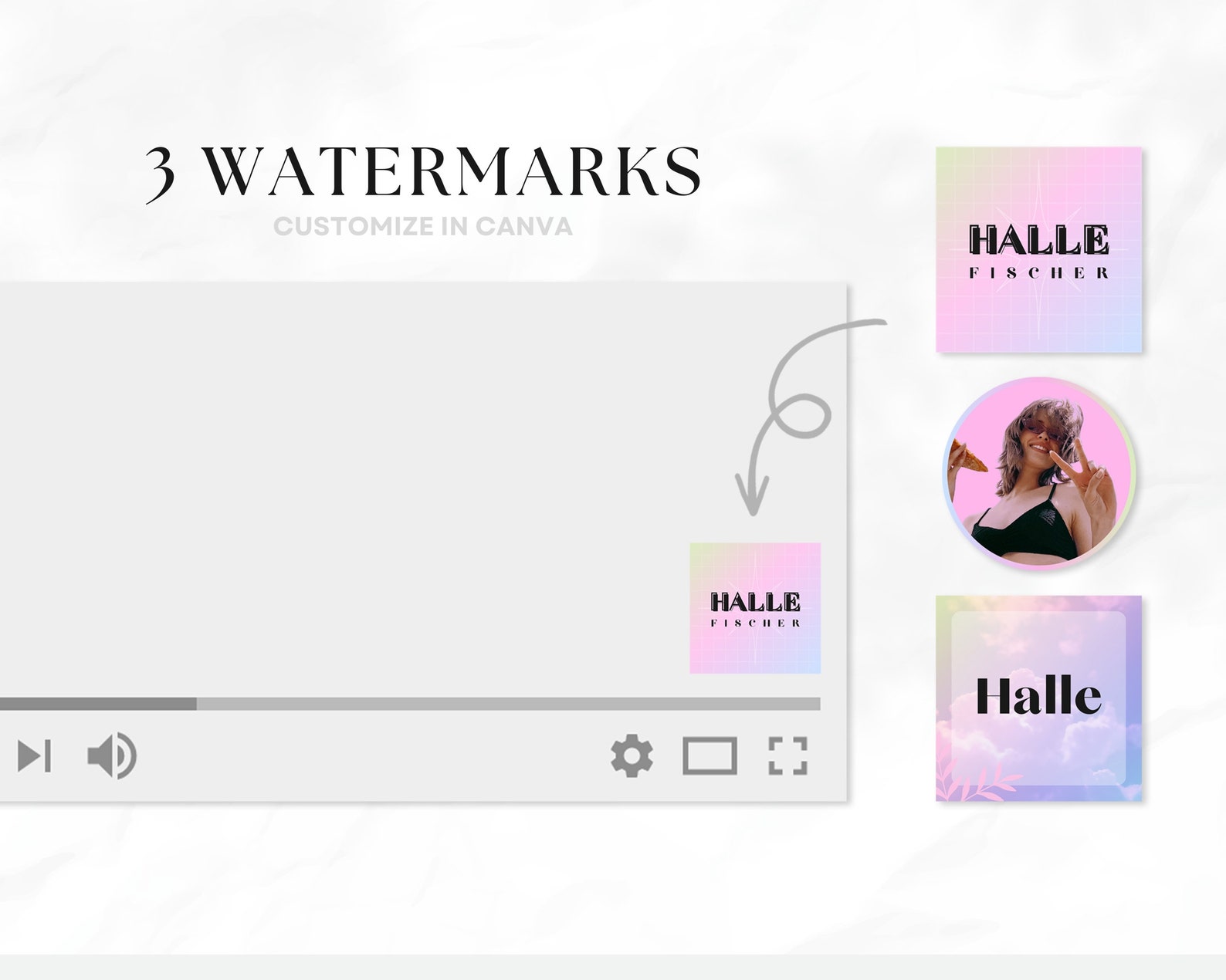 Youtube Brand Kit Youtube Banners Intros Thumbnails - Etsy