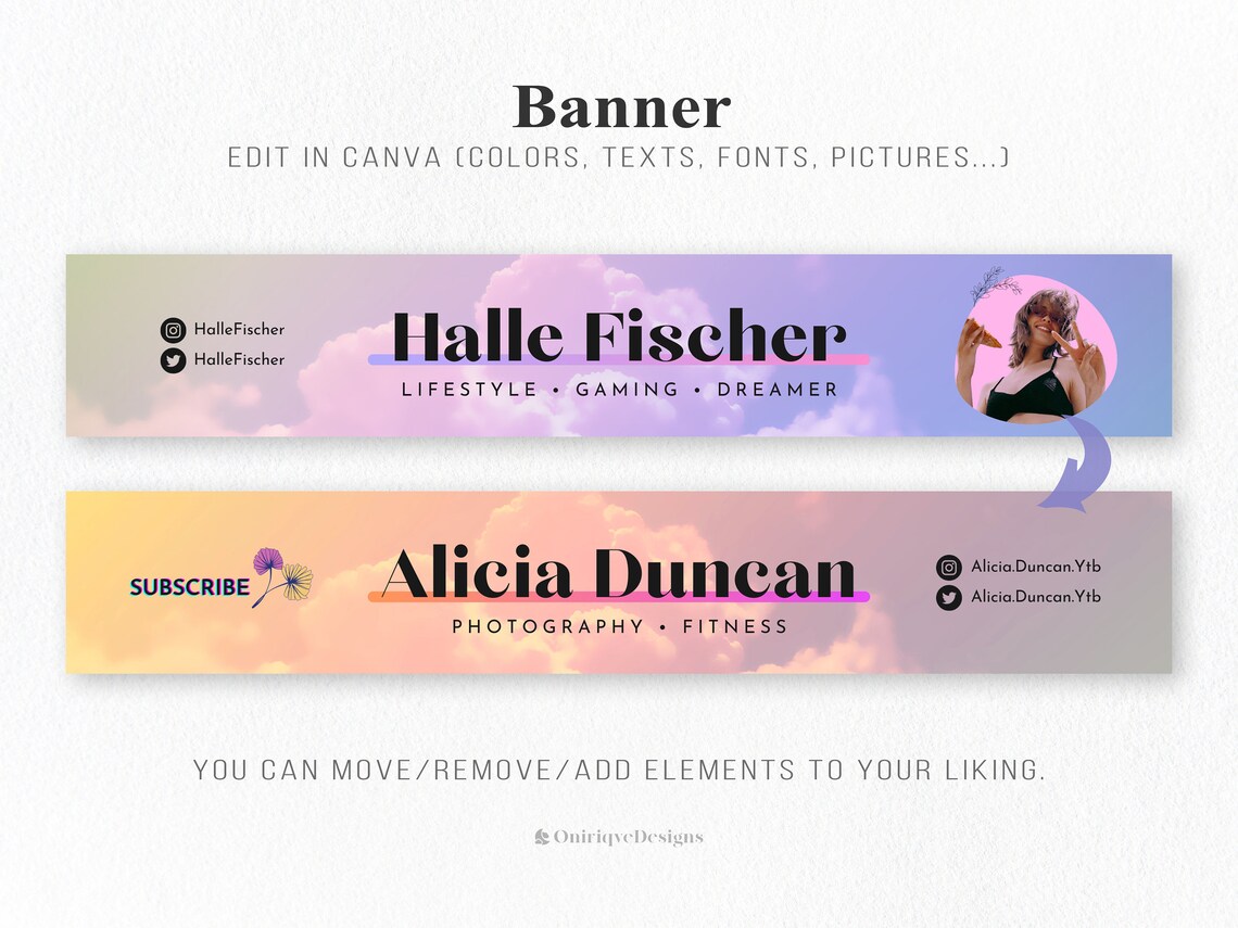 Youtube Channel Kit Editable Youtube Banner Intro 2 | Etsy