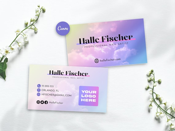 Aesthetic Business Card Template Printable DIY Calling Card - Etsy