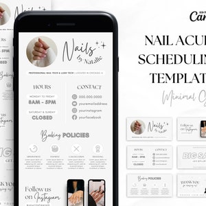 Nail Tech Acuity Scheduling Template • Acuity Website Templates • Nail ...
