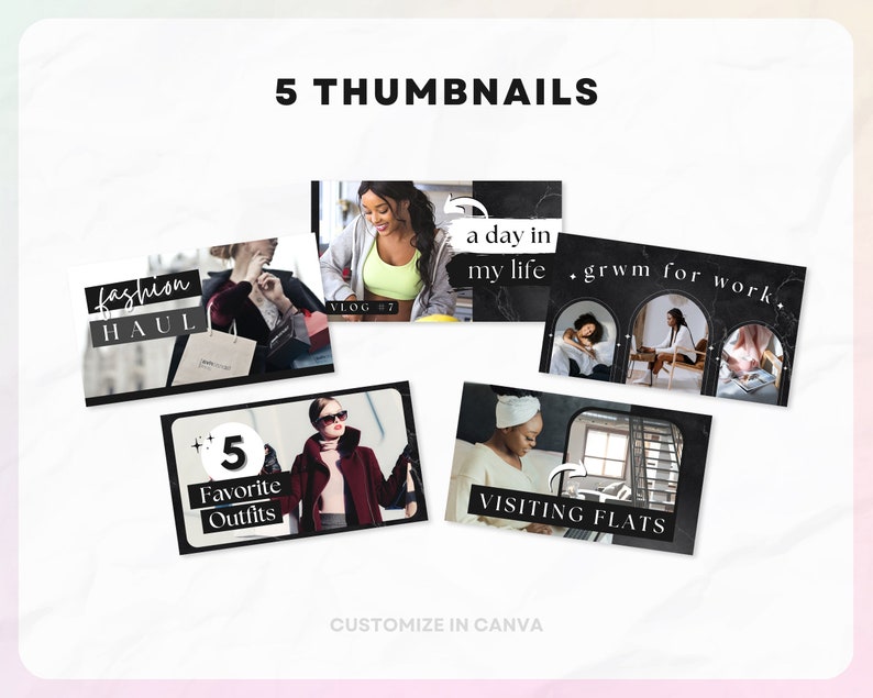 Youtube Branding Kit | Editable Banners, Intros, Thumbnails, Outros ...