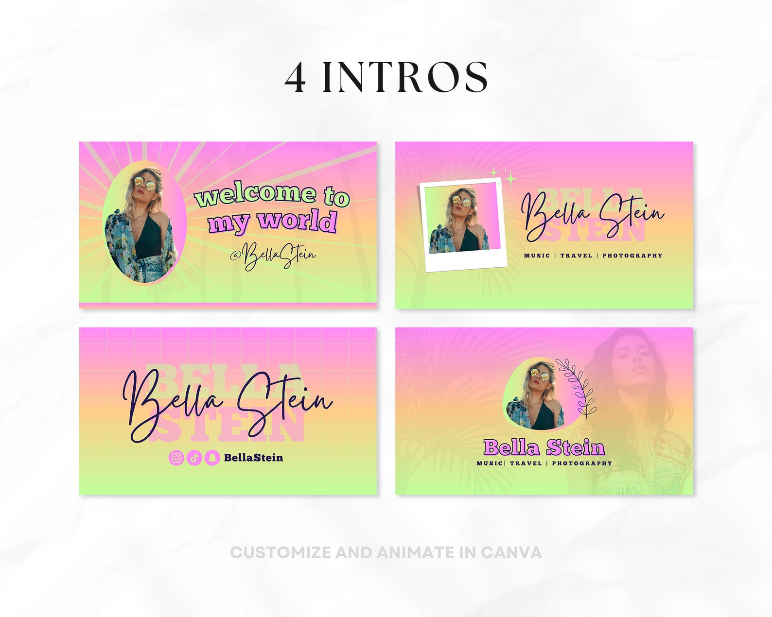 Youtube Brand Kit Youtube Banners Intros Thumbnails - Etsy
