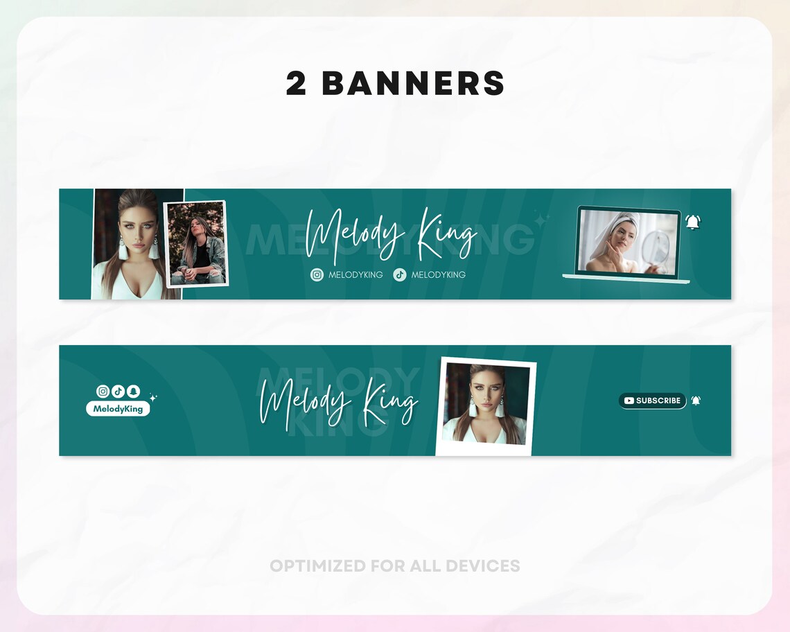 Youtube Branding Kit Banners Intros Thumbnails Outros - Etsy