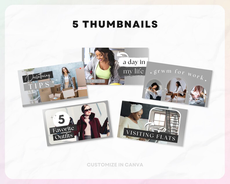 Youtube Brand Kit Editable Banners Intros Thumbnails - Etsy