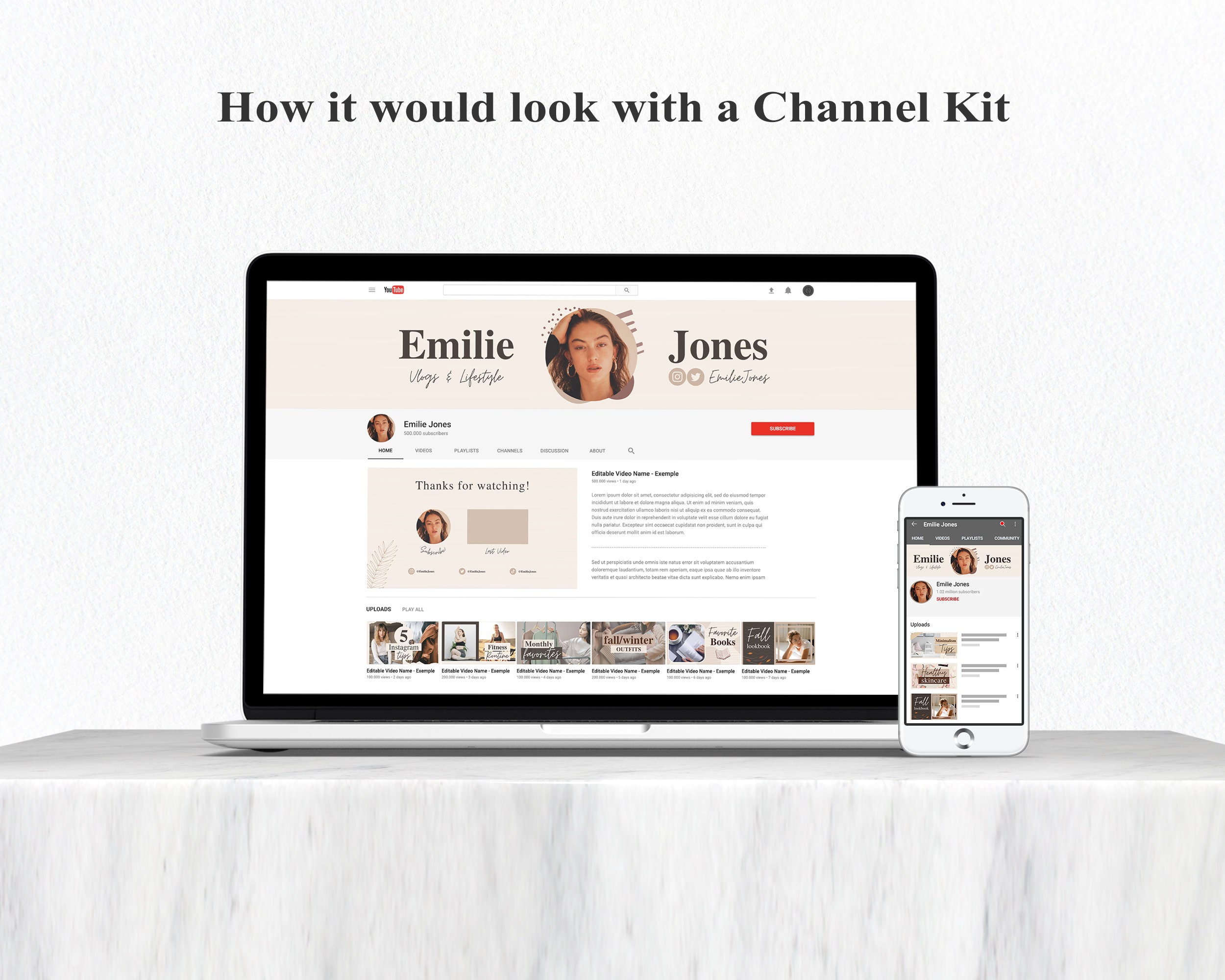 Youtube Thumbnail Kit 15 Thumbnails Fully Editable in Canva - Etsy