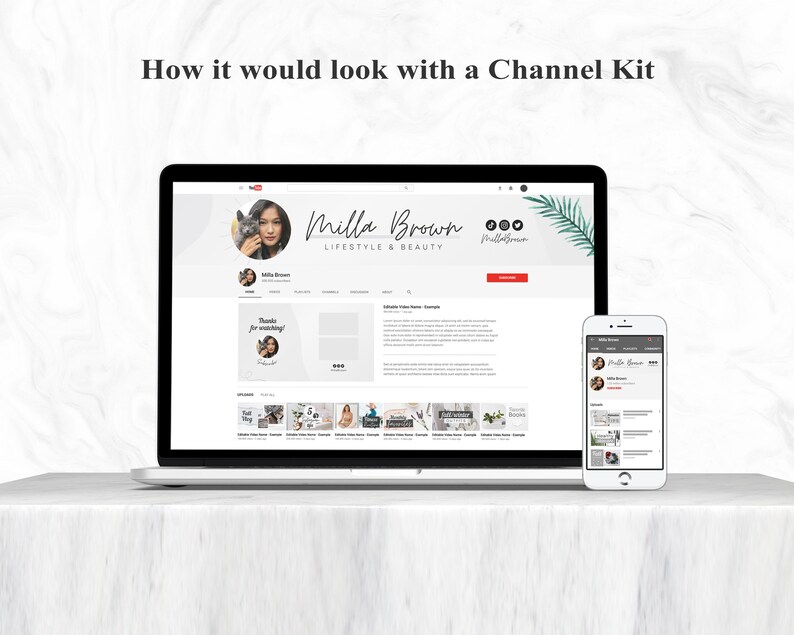 Youtube Thumbnail Kit 15 Thumbnails Editable in Canva - Etsy