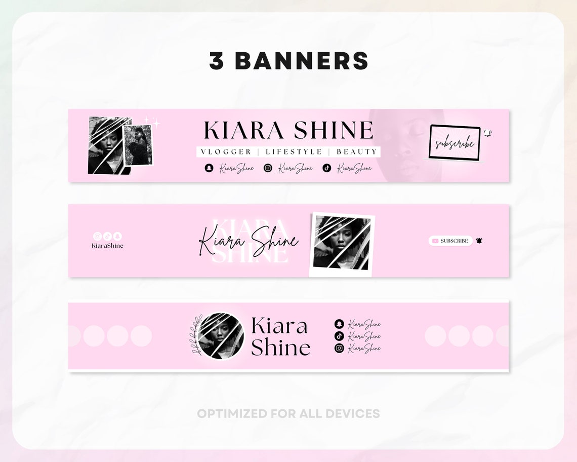 Youtube Brand Kit Youtube Banners, Intros, Thumbnails, Outros 17 ...