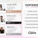 White Marble Email Signature Templates: Editable Canva Design (digital ...