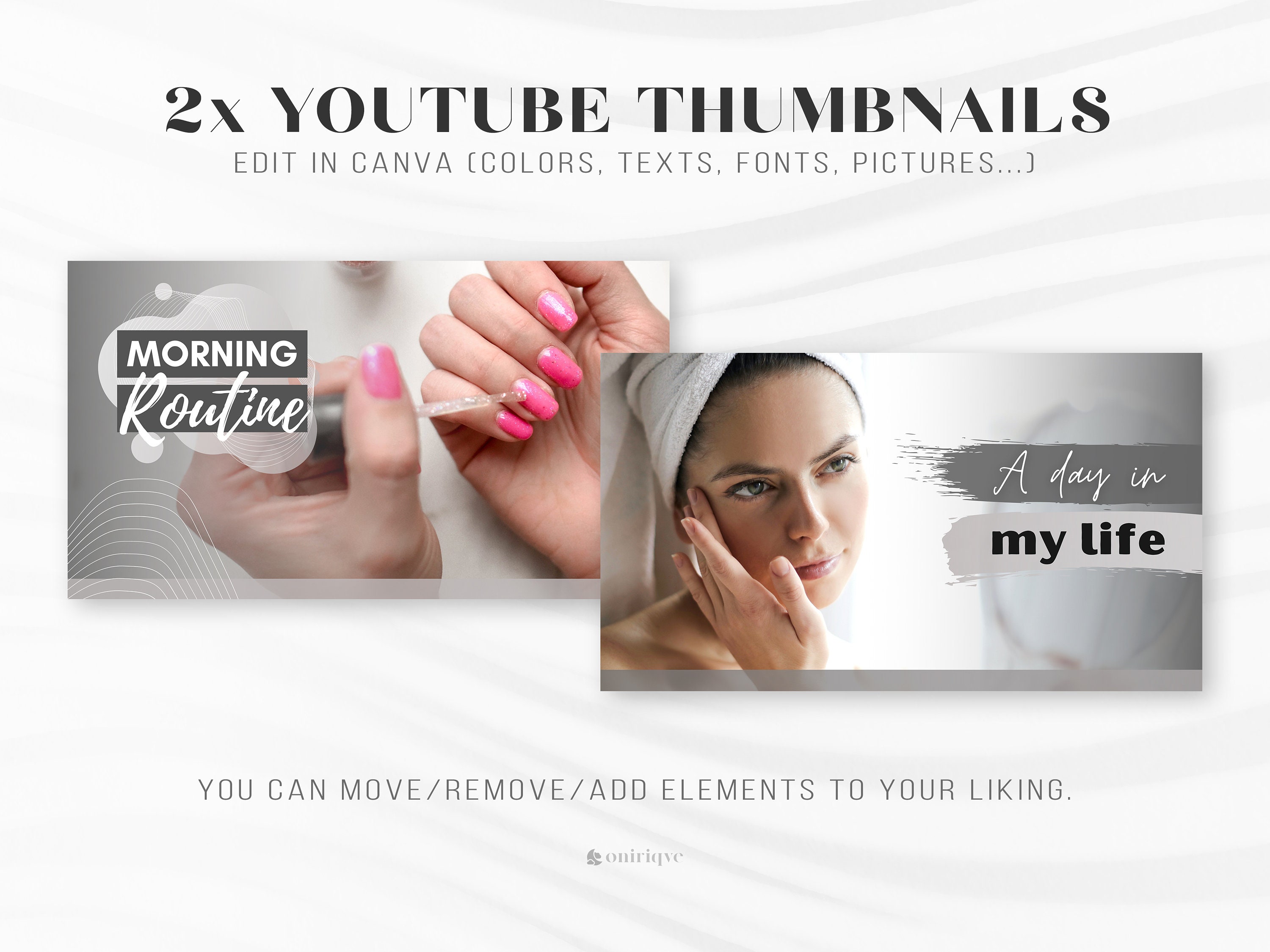 Youtube Channel Kit Youtube Banner Intro 2 Thumbnails End - Etsy