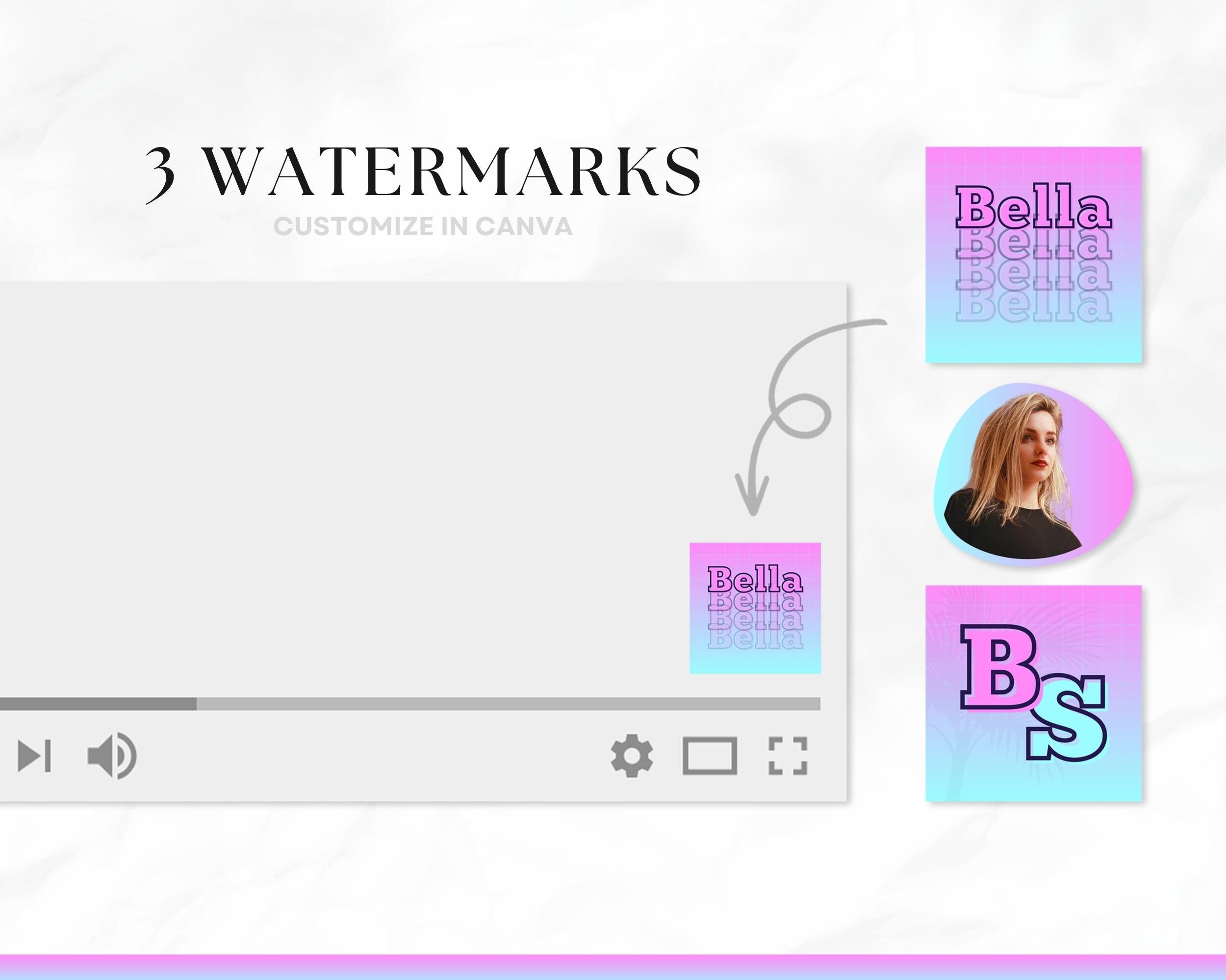 Youtube Brand Kit Youtube Banners Intros Thumbnails - Etsy