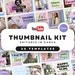20 Youtube Thumbnails Editable in Canva | Youtube Brand Kit, Youtube ...