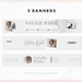 Gray Youtube Banners 3 Editable Canva Templates Youtube Brand Kit ...