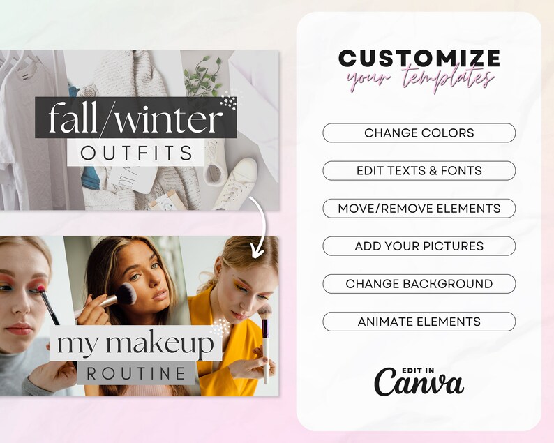 20 Youtube Thumbnails Editable in Canva | Youtube Brand Kit, Youtube ...