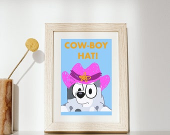 Cowboy Hat Bluey - Etsy