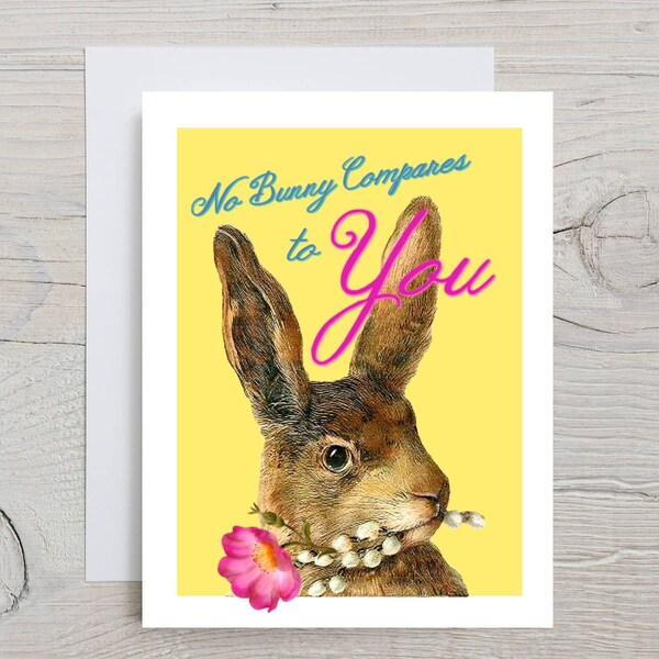 Bunny Pun Card - Etsy