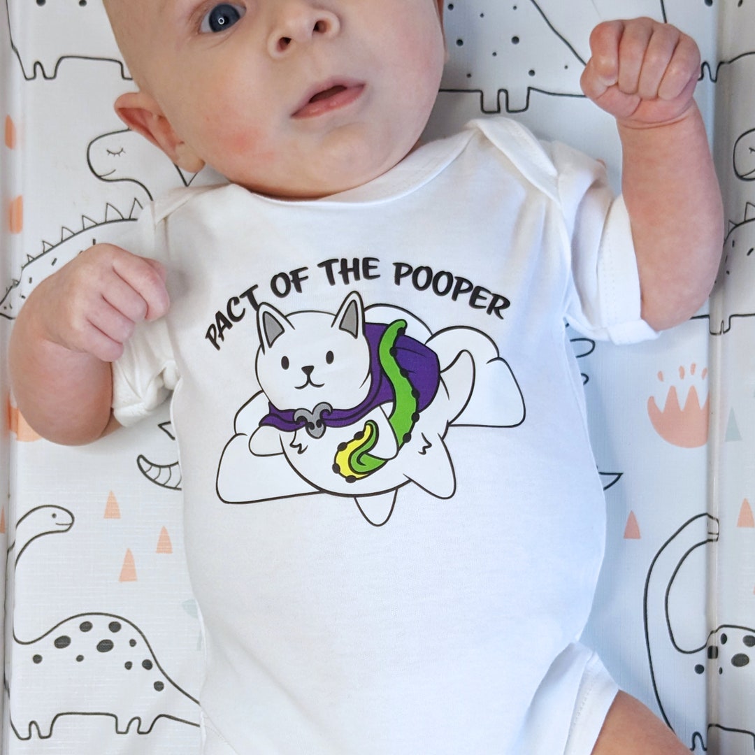 Dnd Warlock Baby Grow! Bubble Cat Original Design, D&D Class With a ...