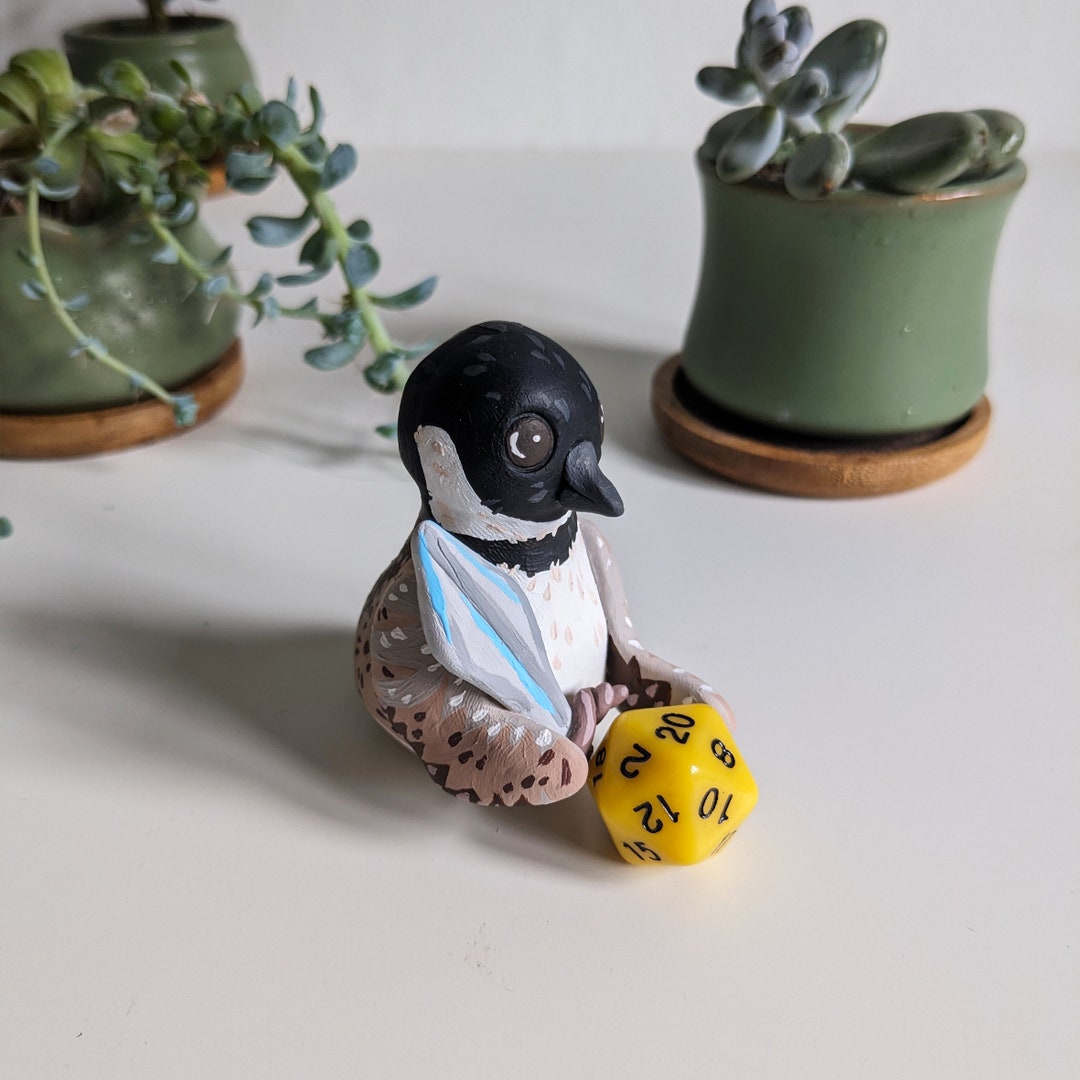 Dnd Fighter (canadian Goose) Sculpture, Dice Guardian, D20 Included! D ...