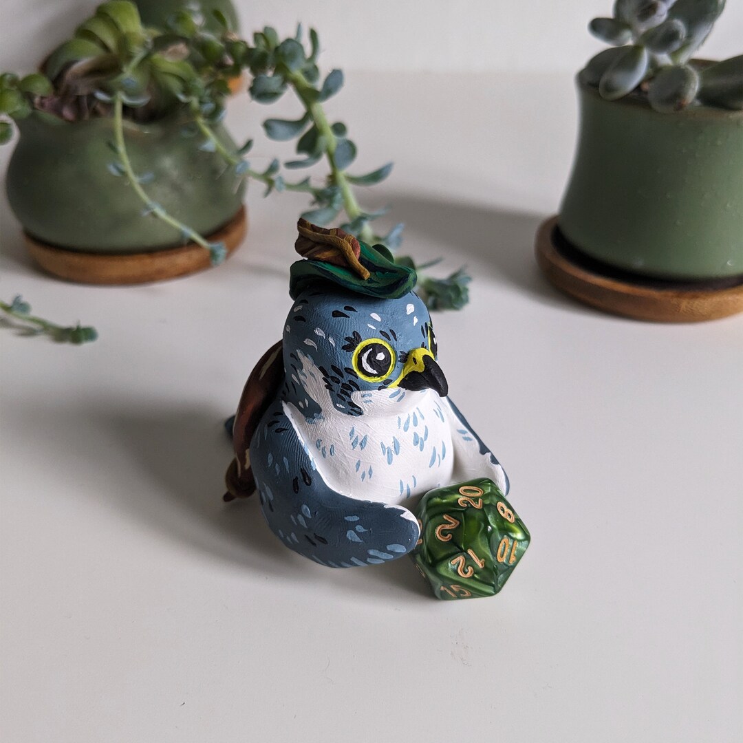 Dnd Ranger peregrine Falcon Sculpture Dice Guardian D20 - Etsy
