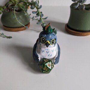 Dnd Ranger peregrine Falcon Sculpture Dice Guardian D20 - Etsy