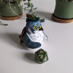 Dnd Ranger peregrine Falcon Sculpture Dice Guardian D20 - Etsy