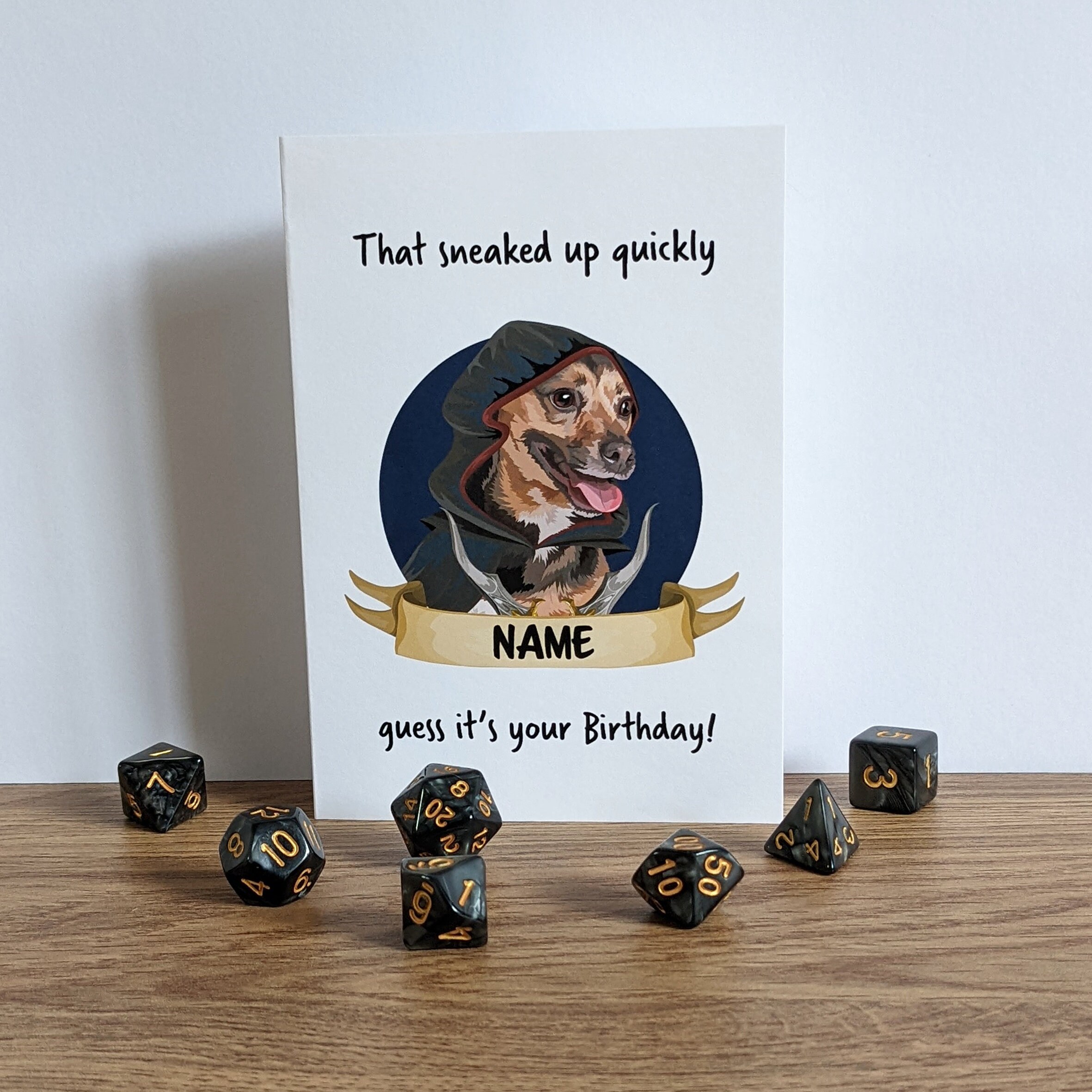 Dnd Rogue Birthday Card Personalised D&D Class Cards With a - Etsy
