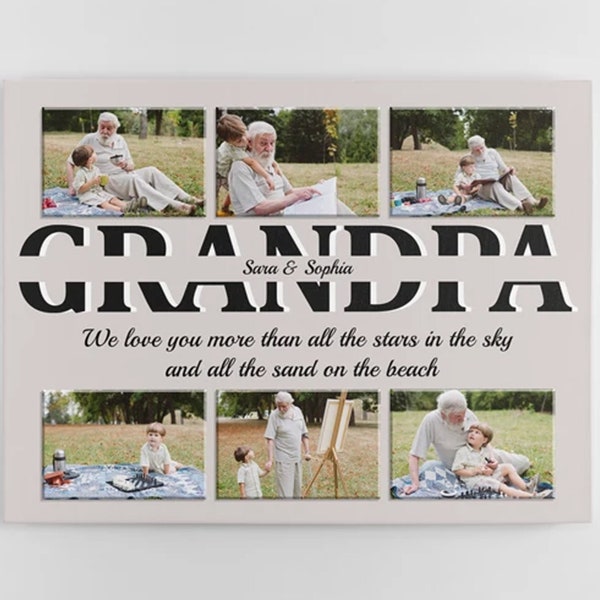 I Love Grandpa Picture Frames - Etsy