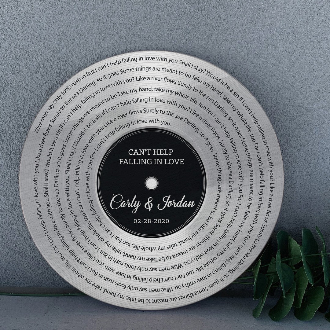 PERSONALIZED Authentic Framed Platinum Vinyl Record - Etsy