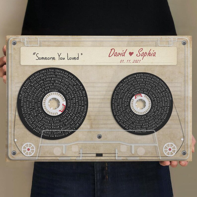 Vinyl Record Song Lyrics Gift for Him Birthday Present - Etsy