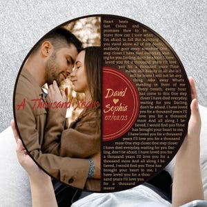 Personalized A Thousand Years Sign – Custom Song Lyrics, Romantic Gift ...