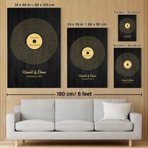 Vinyl Record Song Lyrics Gift for Him - Birthday Present - Cotton or ...