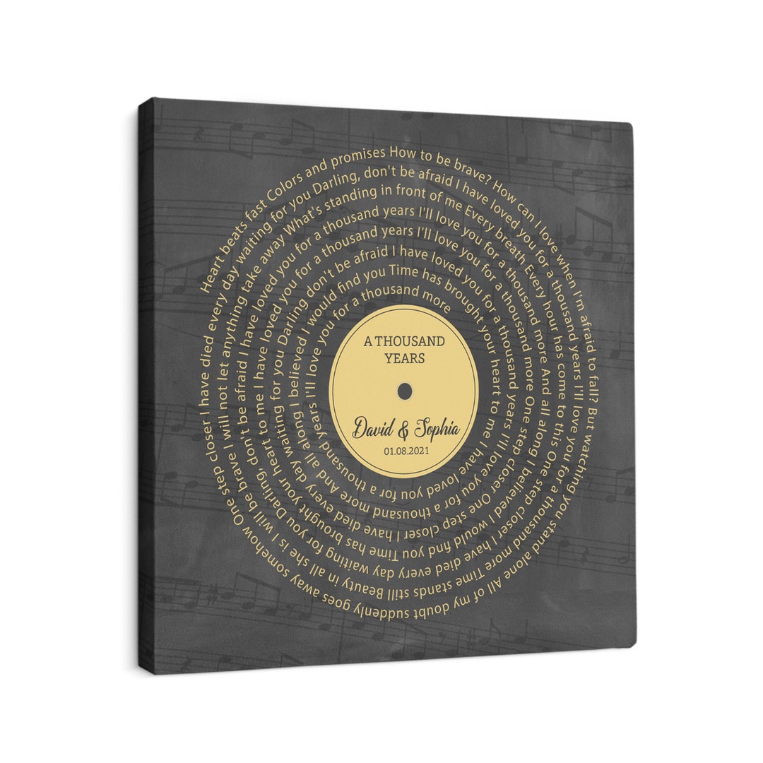 Impression paroles de chansons préférées - Poster de musique ...