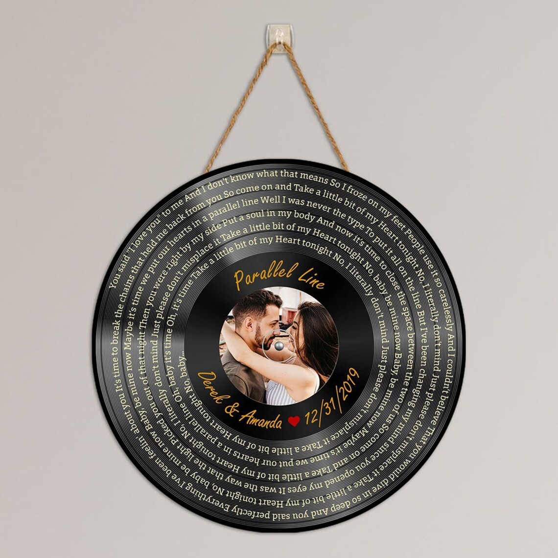 Personalized Wedding Gift Vinyl Record Song Lyrics for Him - Etsy