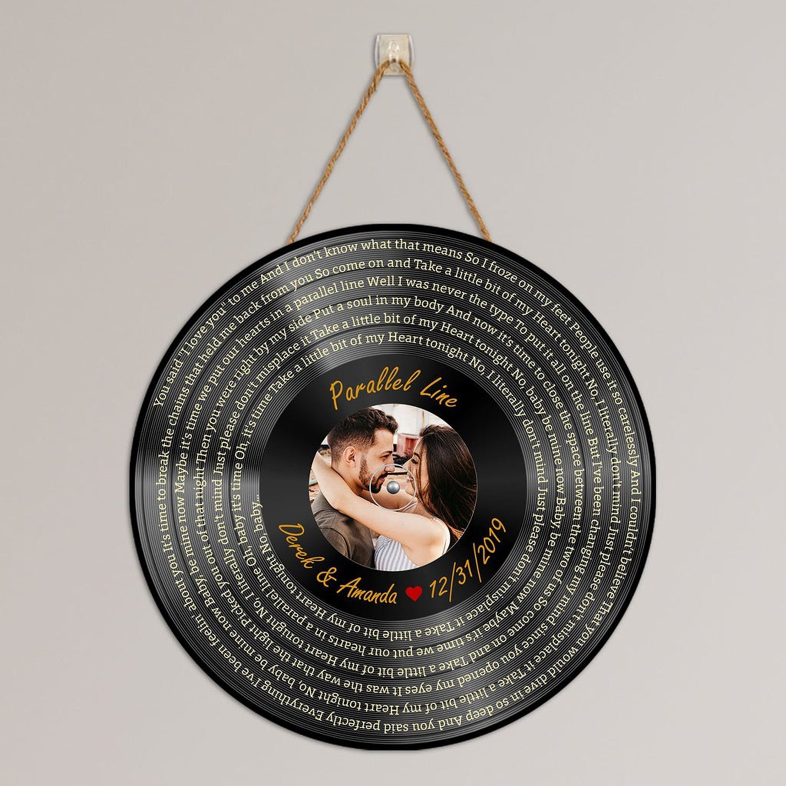 Personalized Wedding Gift Vinyl Record Song Lyrics for Him - Etsy