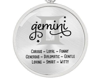 Gemini Woman African American Zodiac Keychain Astrology - Etsy