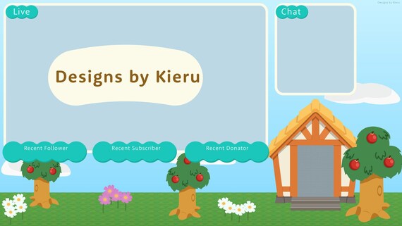 Twitch Stream Overlay Pack Animal Crossing Inspired / Panels - Etsy ...