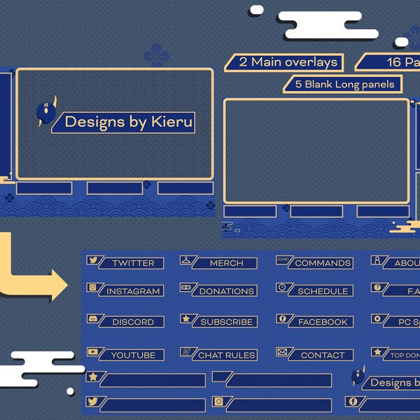Japan Overlay Twitch - Etsy