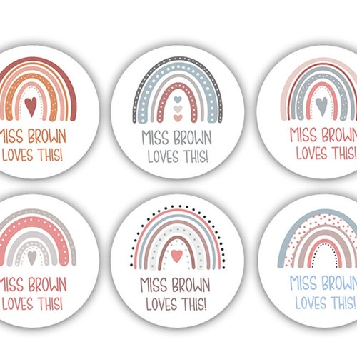Personalised Teacher Stickers Personalised Teacher Merit - Etsy Australia