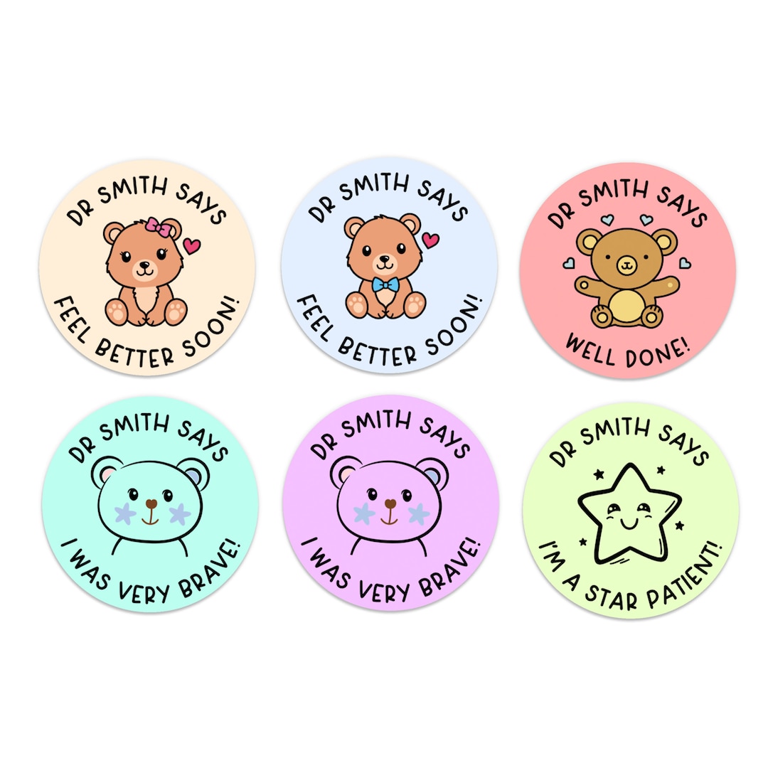 Personalised Doctor Stickers, Doctor Merit Stickers, Doctor Stickers ...