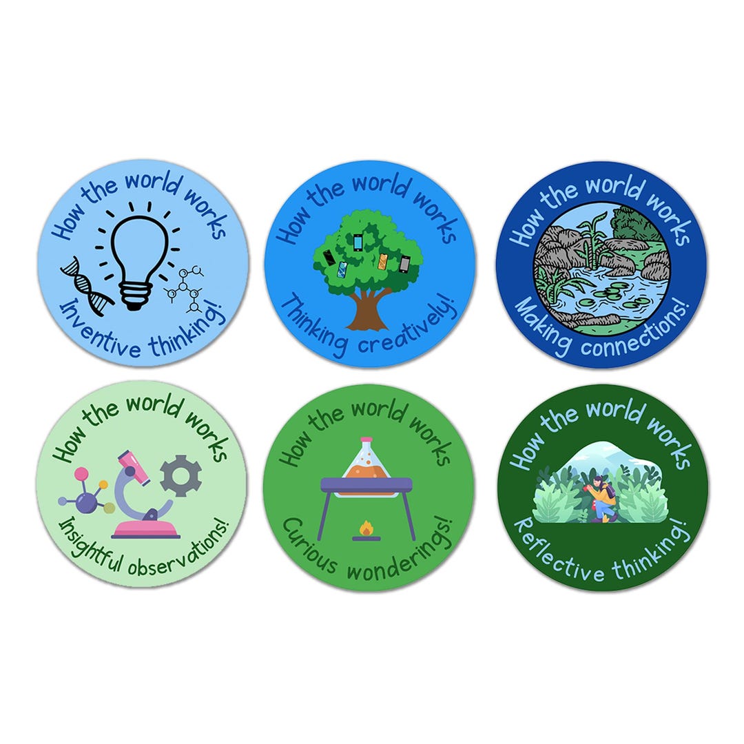 How the World Works, IB Learner Profile Sticker, Teacher Stickers, PYP ...