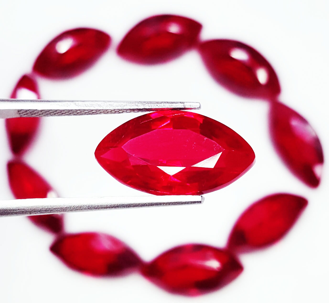 Loose Gemstone Natural Attractive Ruby Lot Marquise Cut 10 Pcs - Etsy