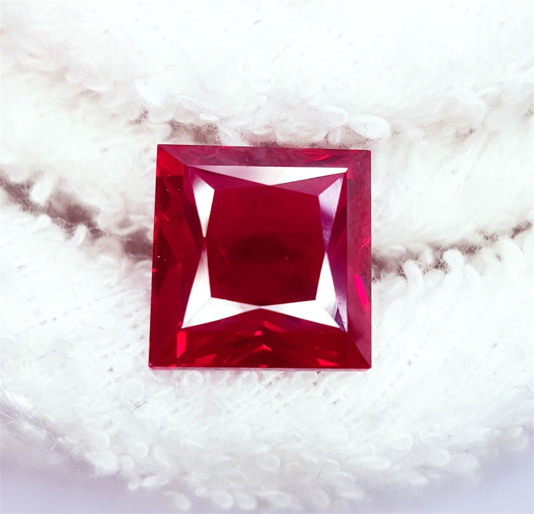 10,77 ct loser Edelstein, natürlicher roter Rubin, Ringgröße ...