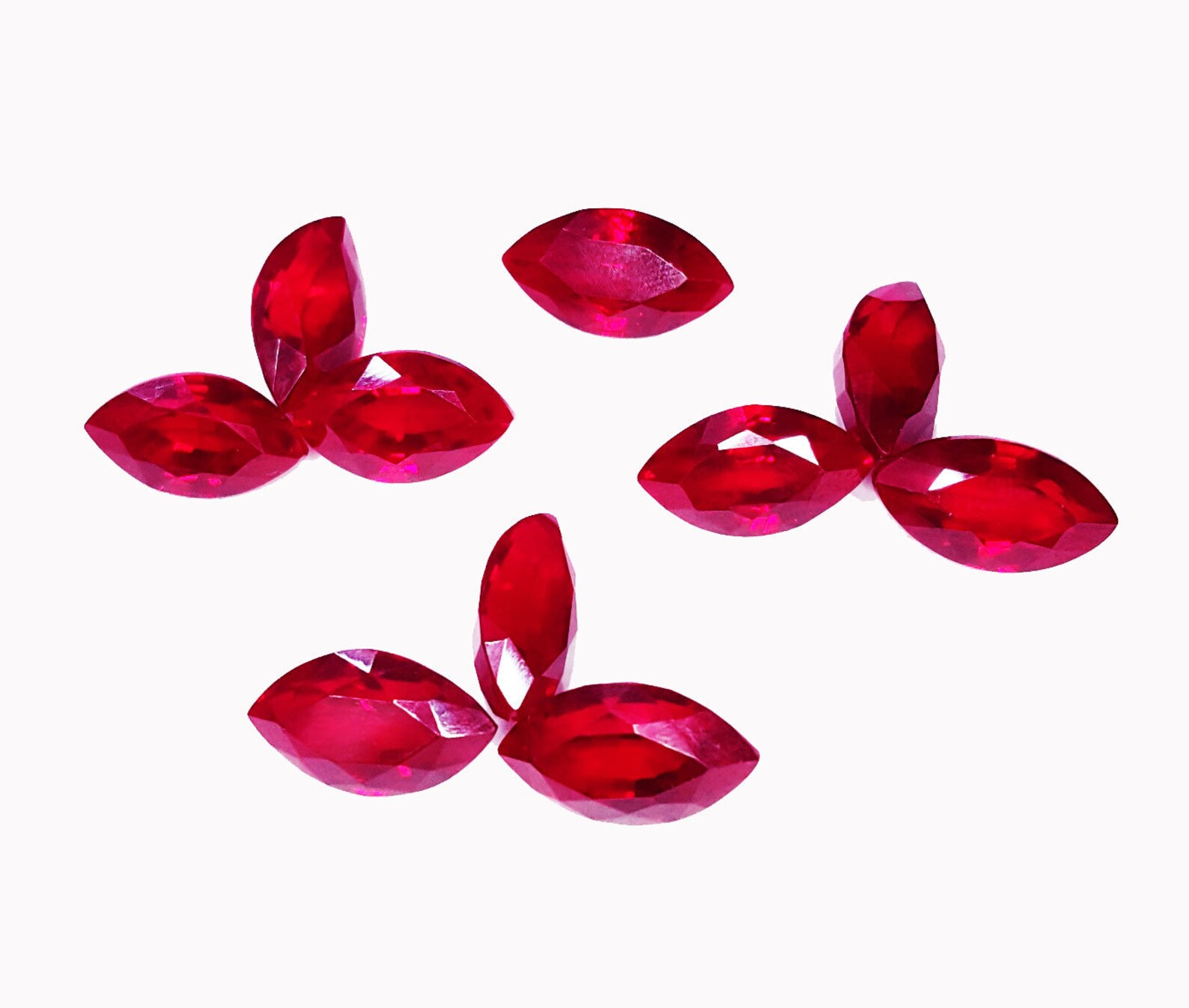 Loose Gemstone Natural Attractive Ruby Lot Marquise Cut 10 Pcs - Etsy