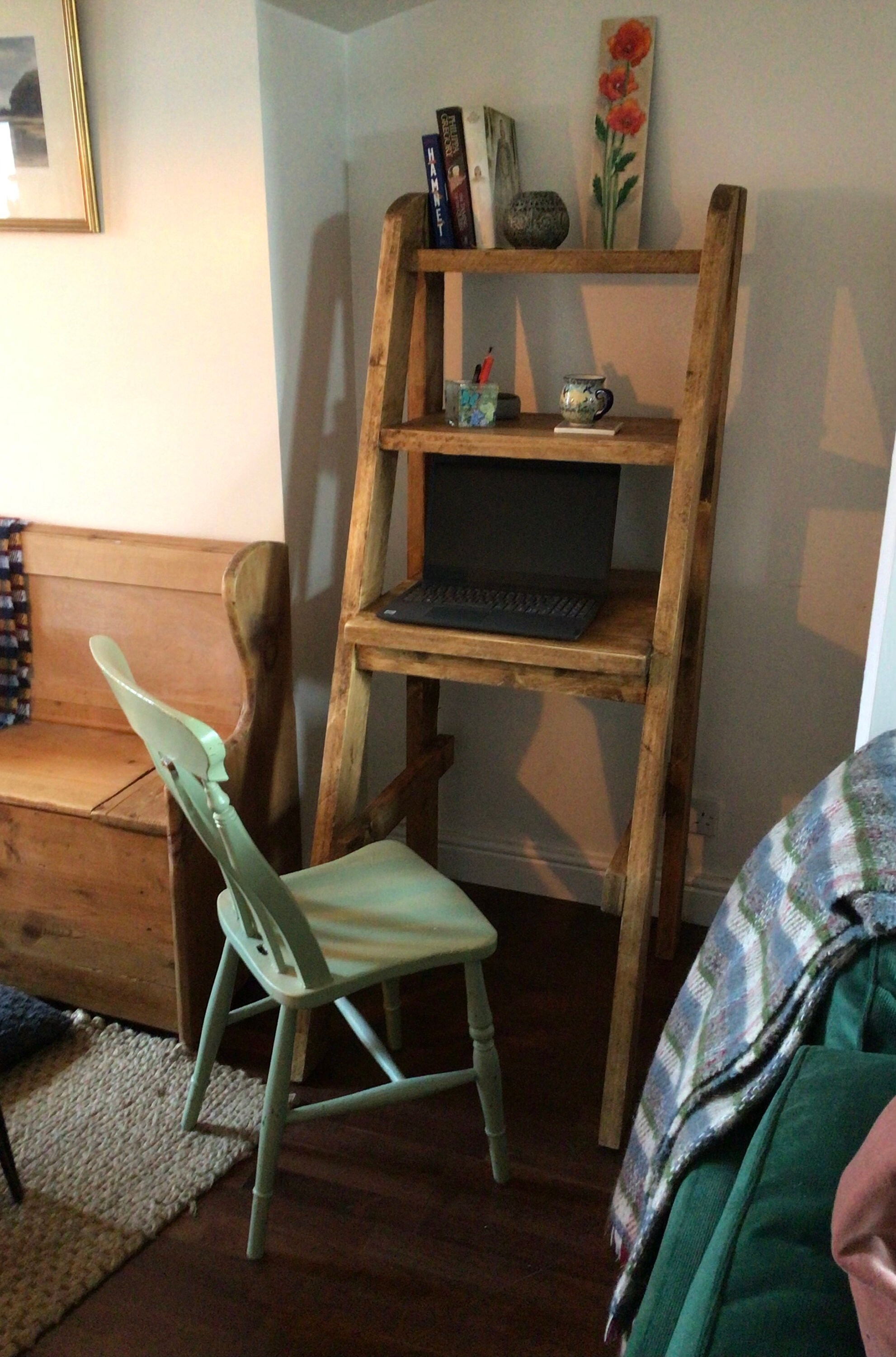 Bespoke Ladder Bookshelf Desk - Etsy