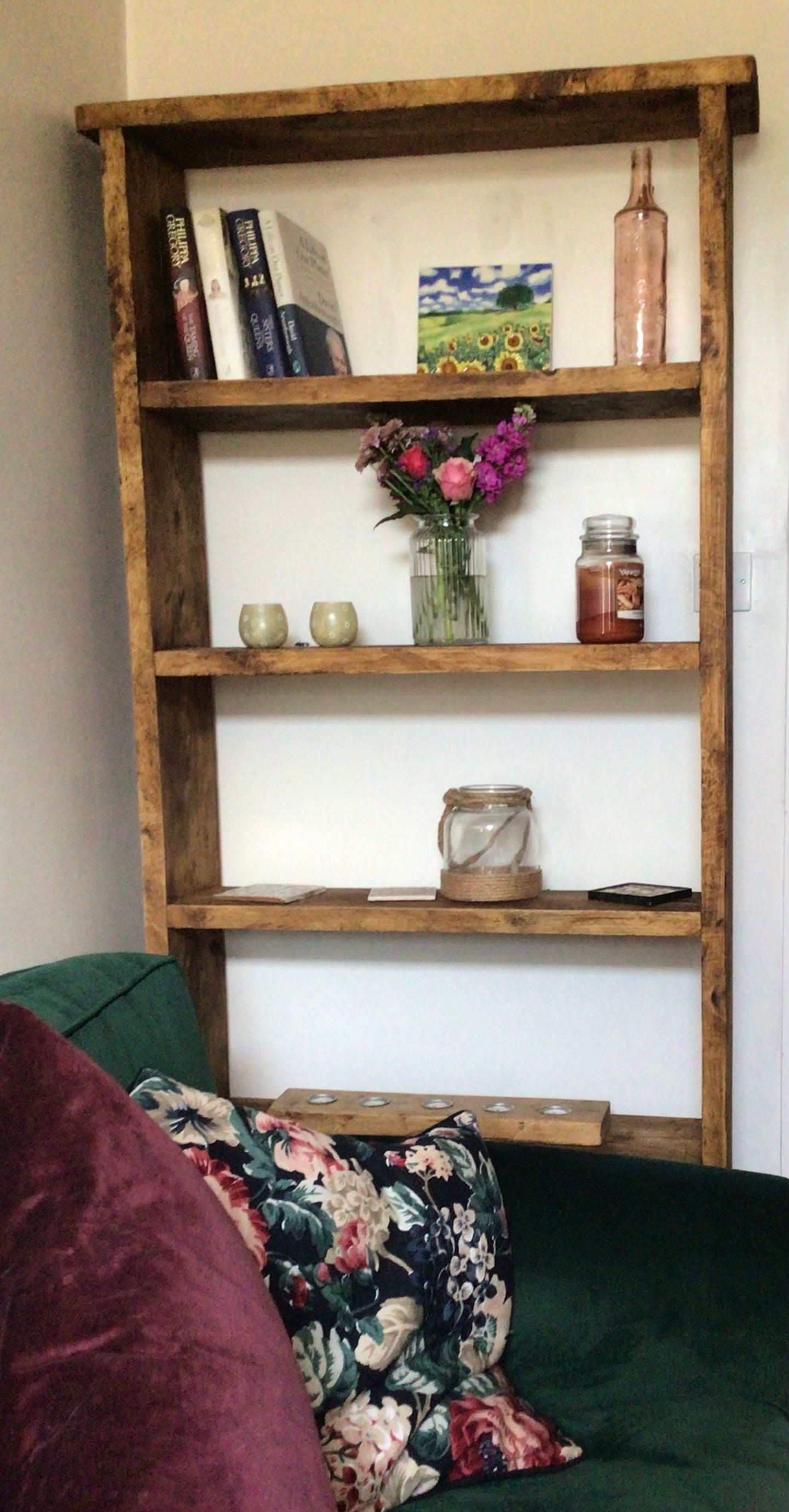 Rustic Bookshelves Free Standing Bookshelves Reclaimed - Etsy UK