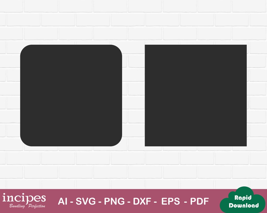 Cricut Square Coaster Template. Square Coaster Blank. Coaster Blank ...